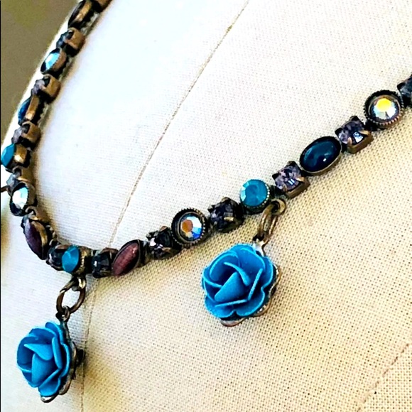 Mary Demarco | Jewelry | Vintage Mary Demarco Crystal Necklace Pierced ...